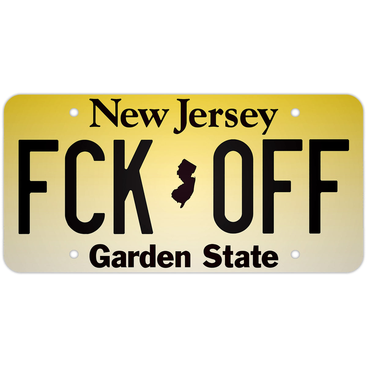 "FCK OFF" Decorative License Plate – True Jersey